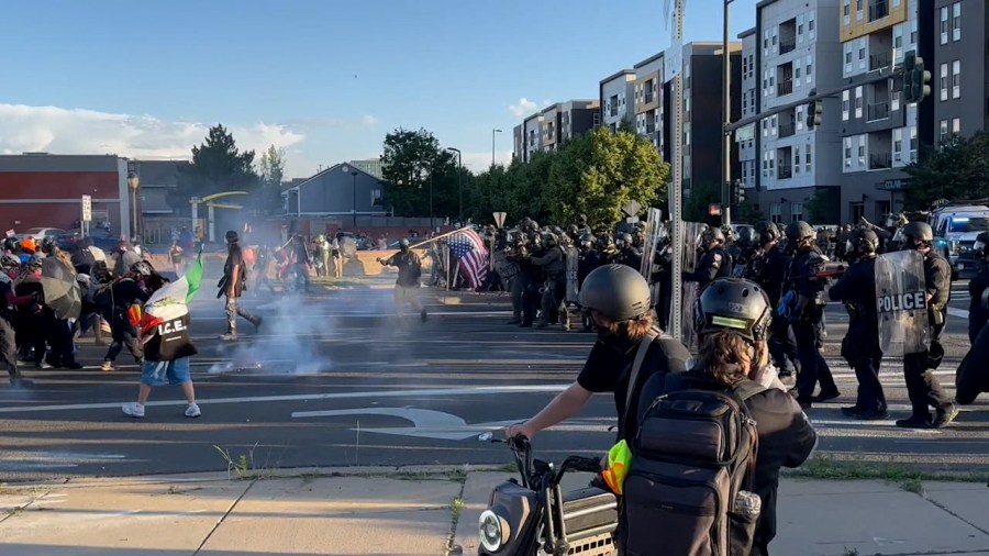 Demonstrator at Denver ‘No Kings’ protest details moments before smoke ...