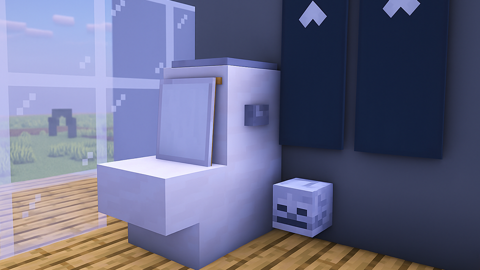 How to Build a Working Toilet in Minecraft 🚽 | Fun Redstone Bathroom ...