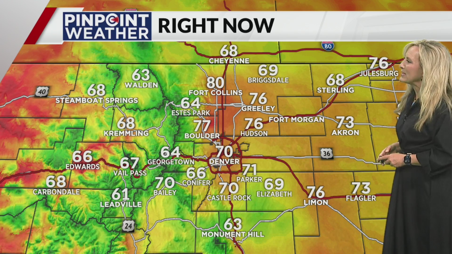 Denver weather: Hot start to workweek with a midweek respite