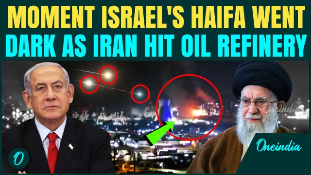 Israel's Haifa BLACKED OUT As Iranian Hypersonic Missiles HIT Oil ...