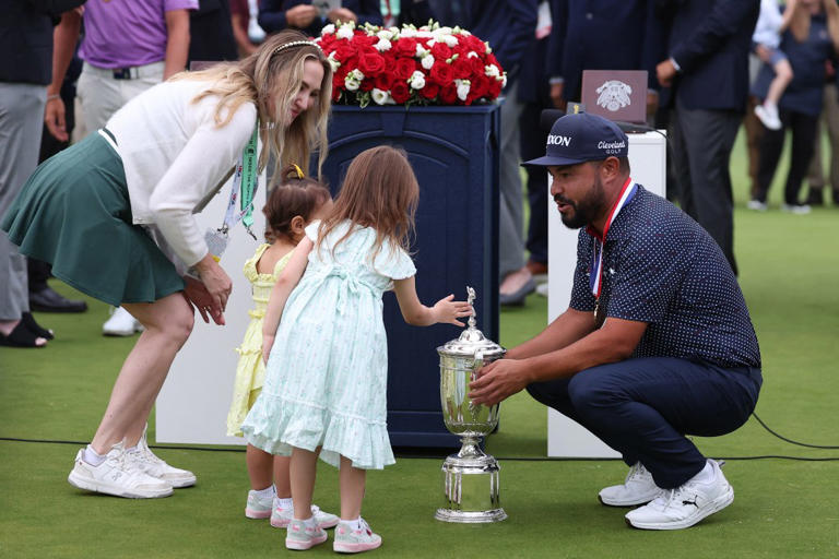 J.J. Spaun shares adorable moments with daughters, wife after US Open win on Father’s Day