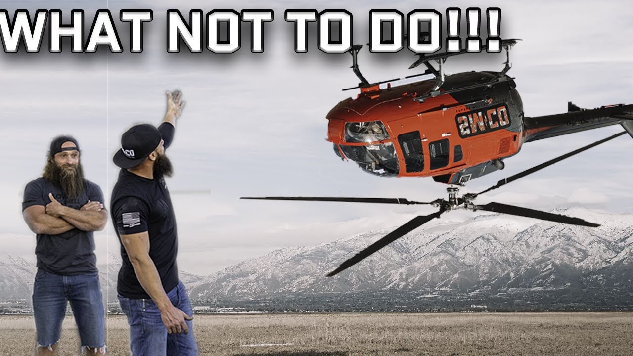 An inexperienced pilot attempts to fly a helicopter