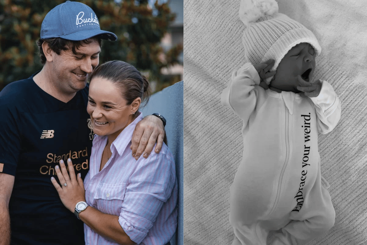 Ash Barty has announced the birth of her second child with a sweet photo.