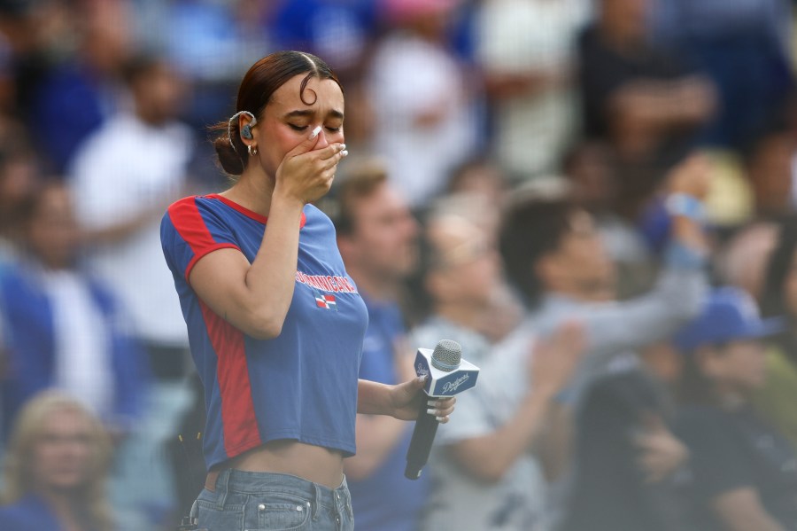 Singer performs US national anthem in Spanish at Dodger Stadium: ‘Felt ...