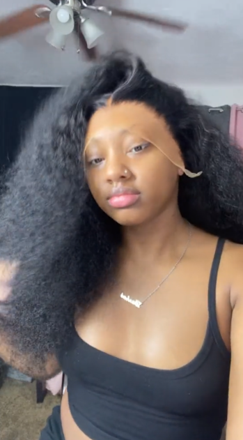 Putting On My Curly Wig for the Day