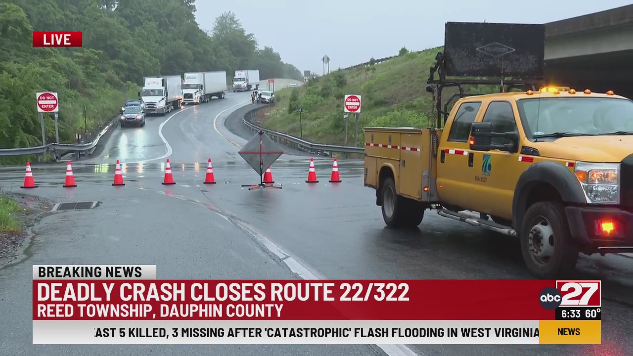 Coroner called to crash on Route 22/322