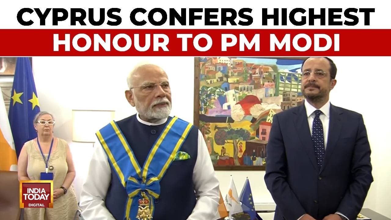 PM Modi conferred with Cyprus' highest civilian honour