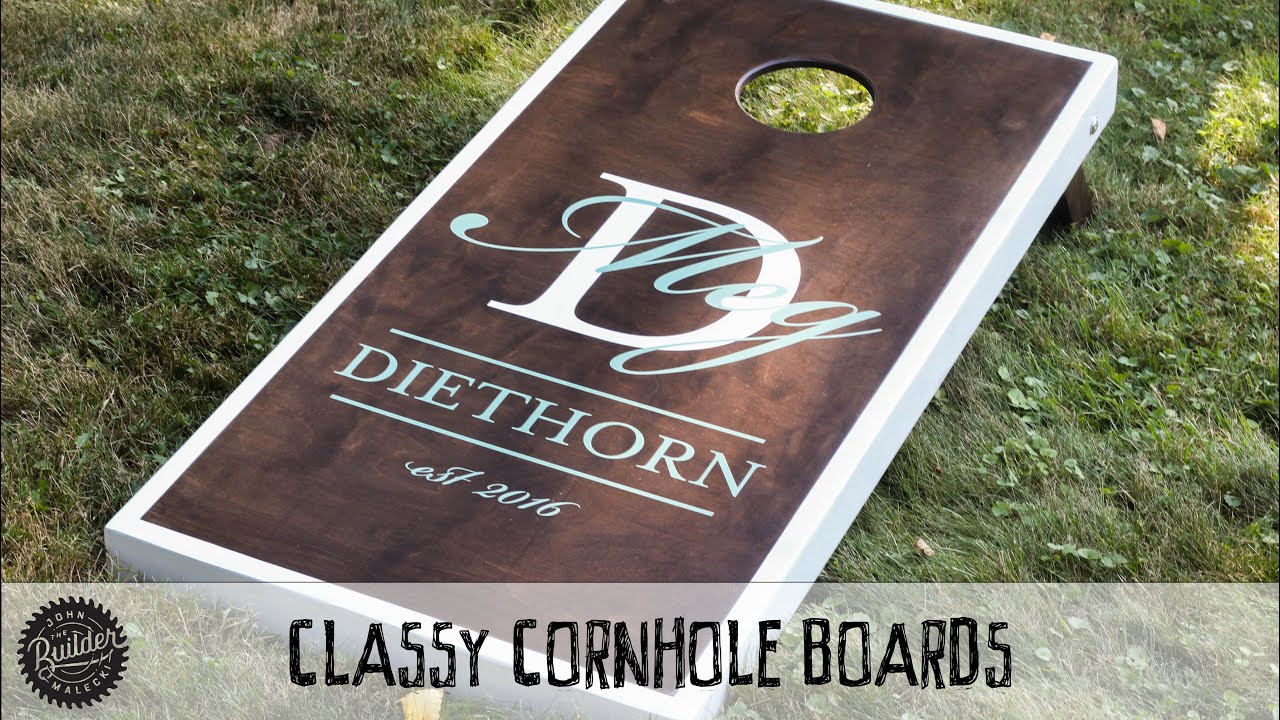 How To Build A Set Of Classy Custom Cornhole Boards