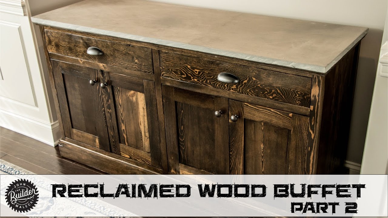 How To Build A Reclaimed Wood Buffet - Part 2
