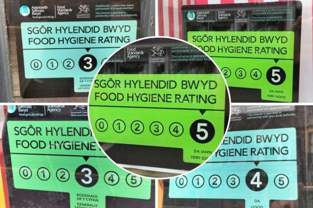 This is how the 'score on the door' food hygiene ratings are worked out
