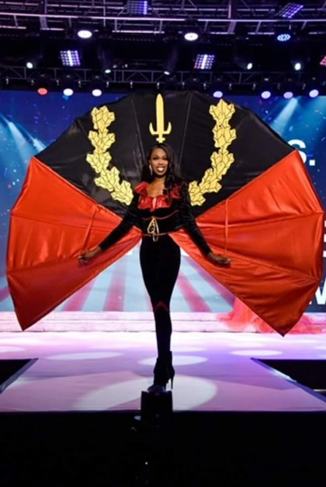 What does the red, white and blue Juneteenth flag represent?