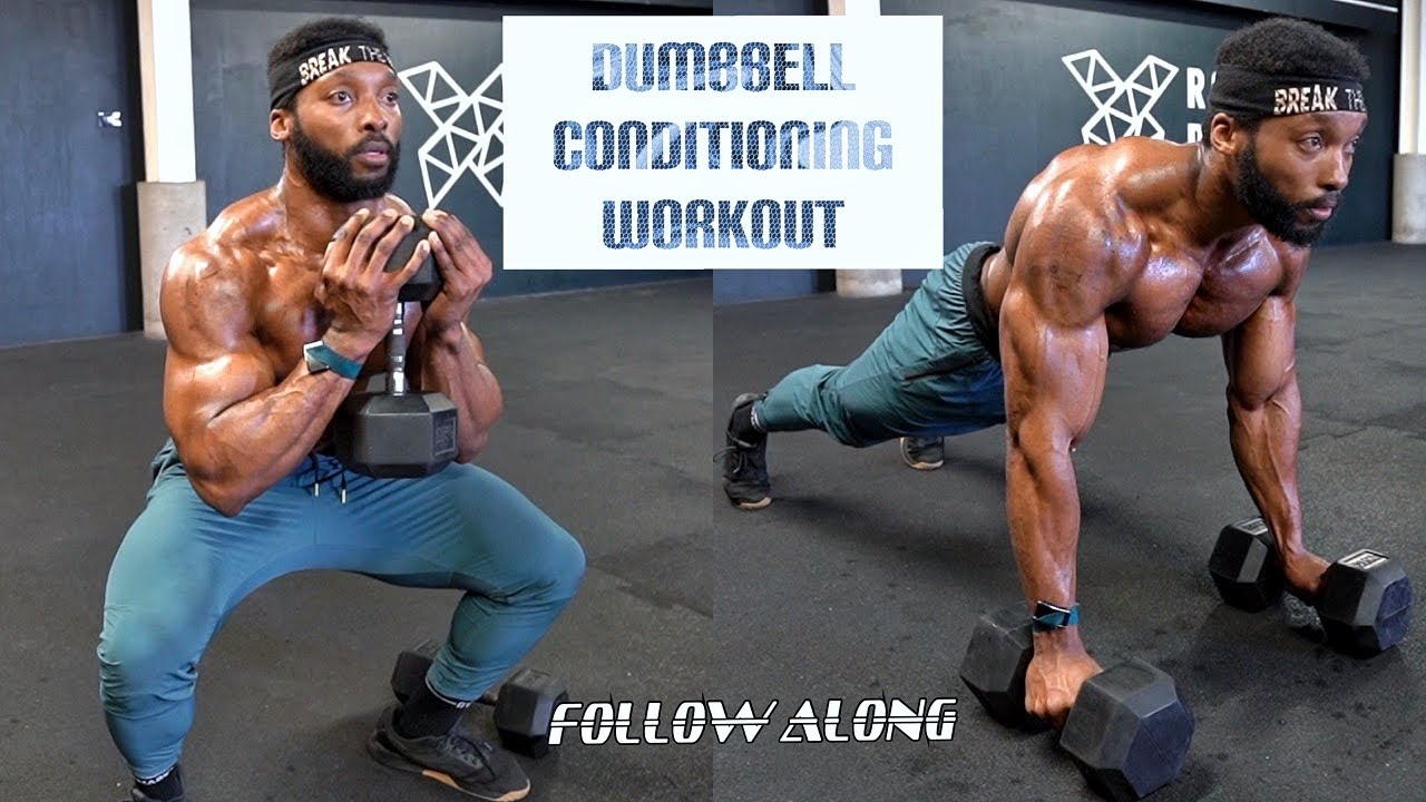 DUMBBELL ONLY WORKOUT | HIGH INTENSITY CONDITIONING TRAINING