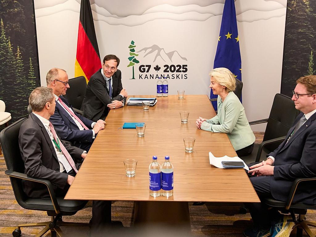Hardt sieht G7-Gipfel als "Feuertaufe" für Merz