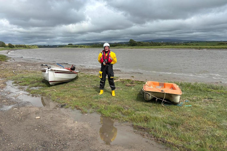 Two people rescued from River Lune at Morecambe after yacht overturns