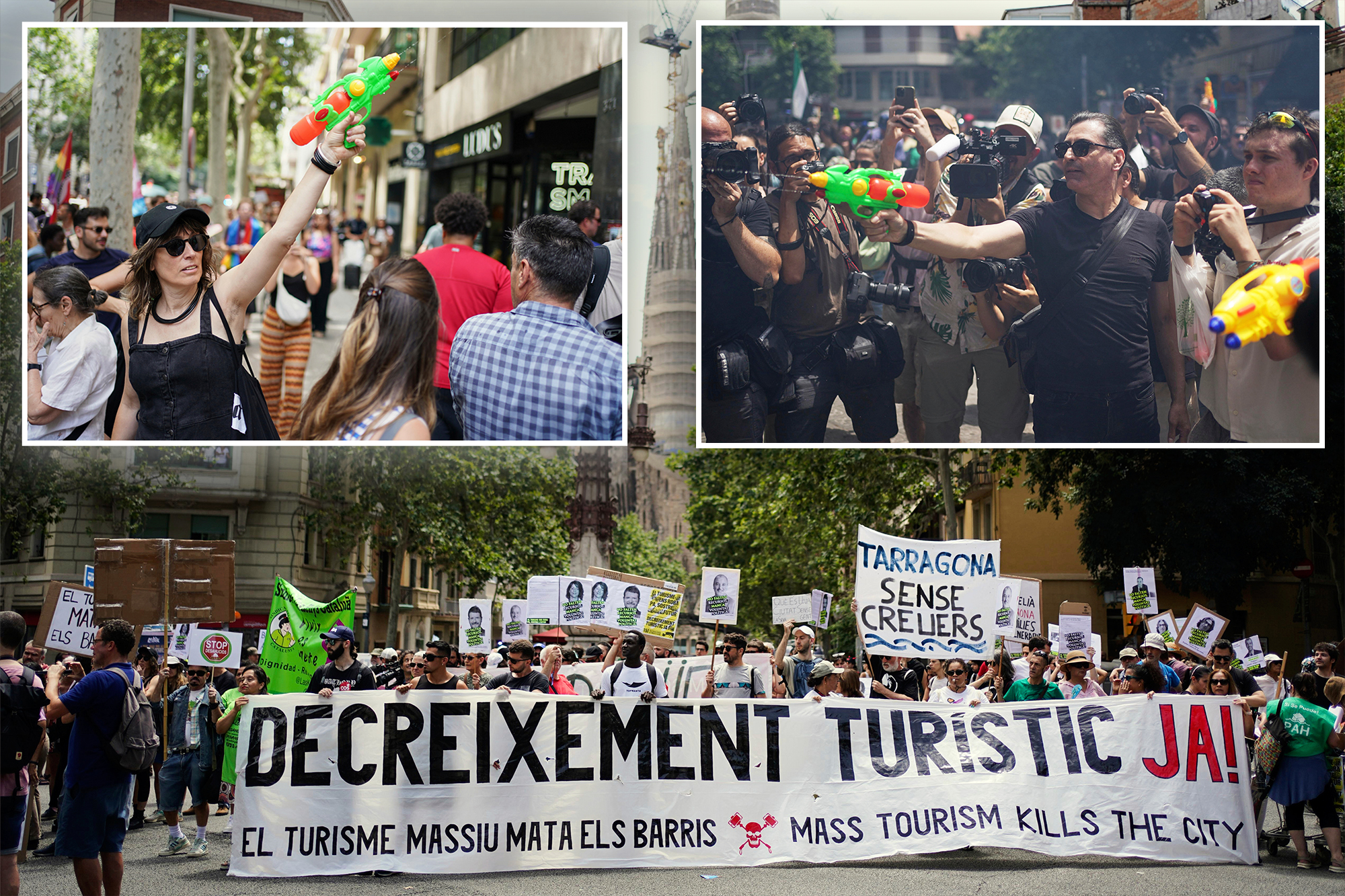 Spaniards use water pistols on visitors in Barcelona, Mallorca to ...