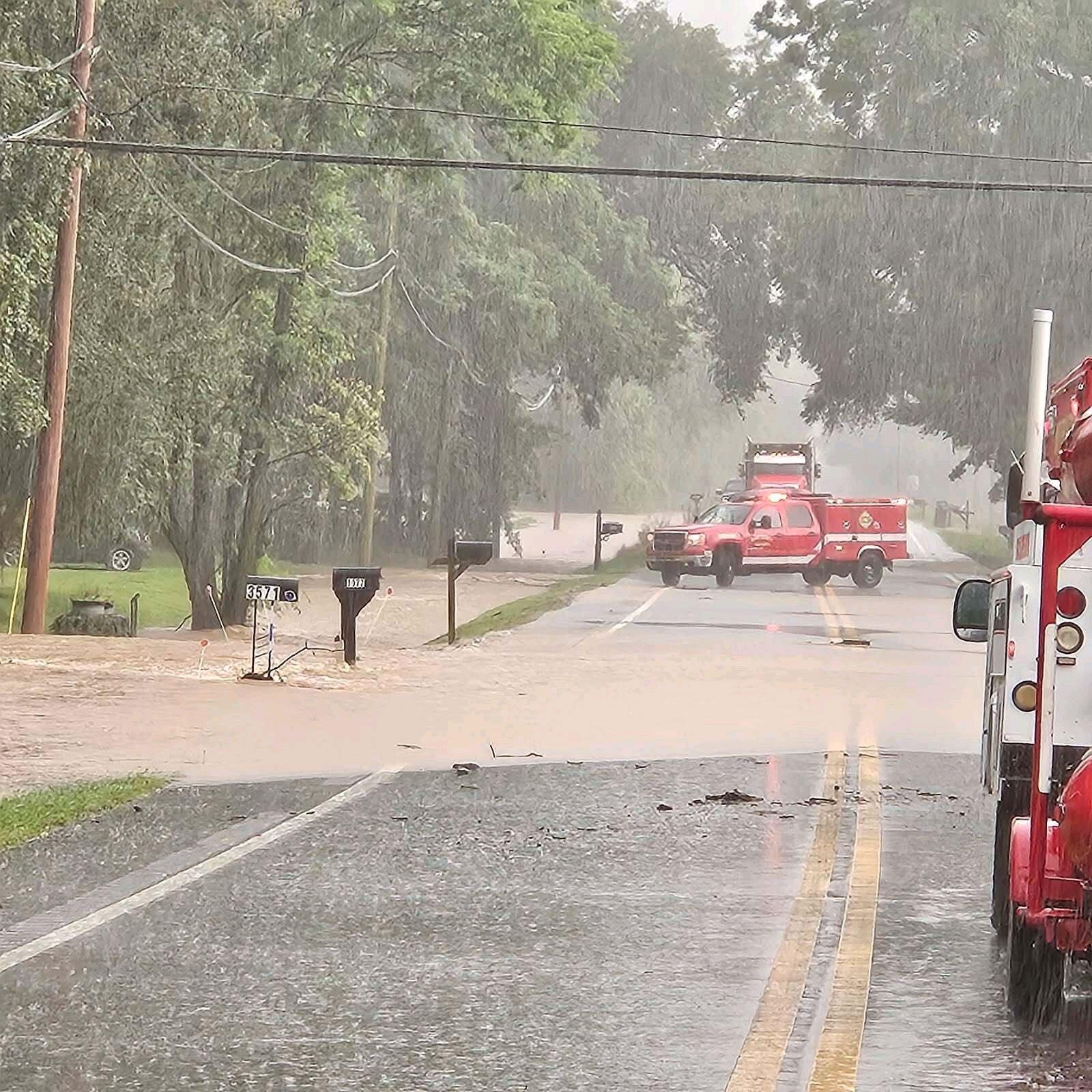 Flooded roads shut down in Maury County