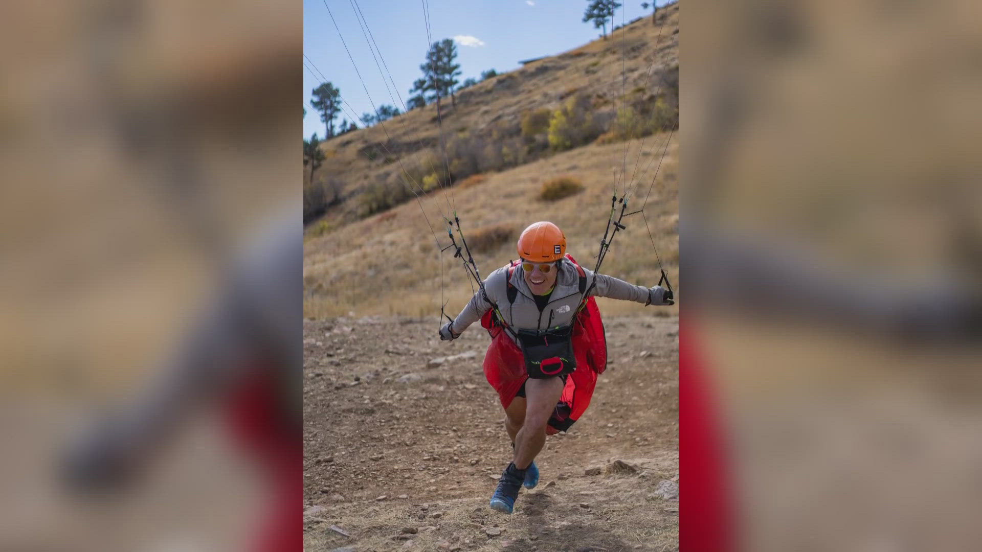 Boulder man competing in Red Bull X-Alps