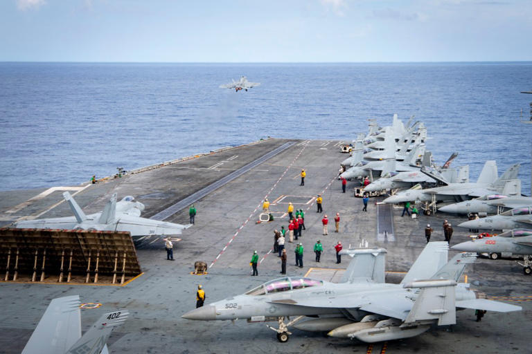 US sends second aircraft carrier, USS Nimitz, to the Middle East as Iran-Israel conflict ...