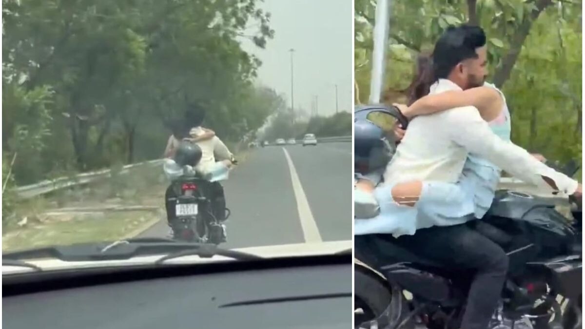 Police slaps fine of Rs 53,500 as video of couple's reckless bike stunt goes viral
