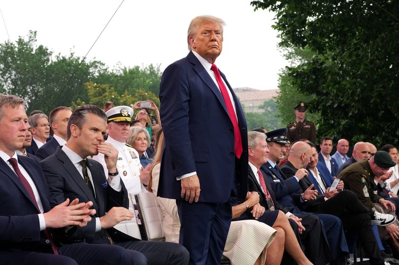 Trump looked 'depressed' at 79th birthday parade as celebrations ...