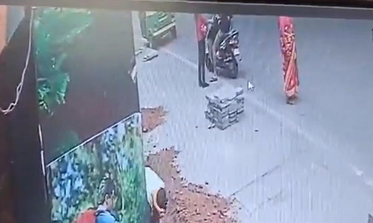 New CCTV footage shows woman hit Rapido driver first in Bengaluru ...