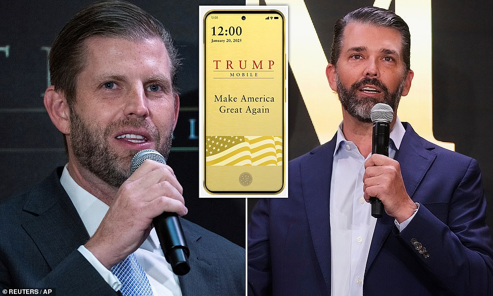 Trump's sons launch new $499 gold mobile phone