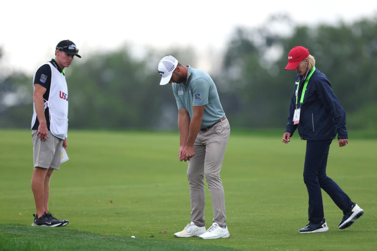 Sam Burns’ US Open hopes were crushed by controversial rules decision