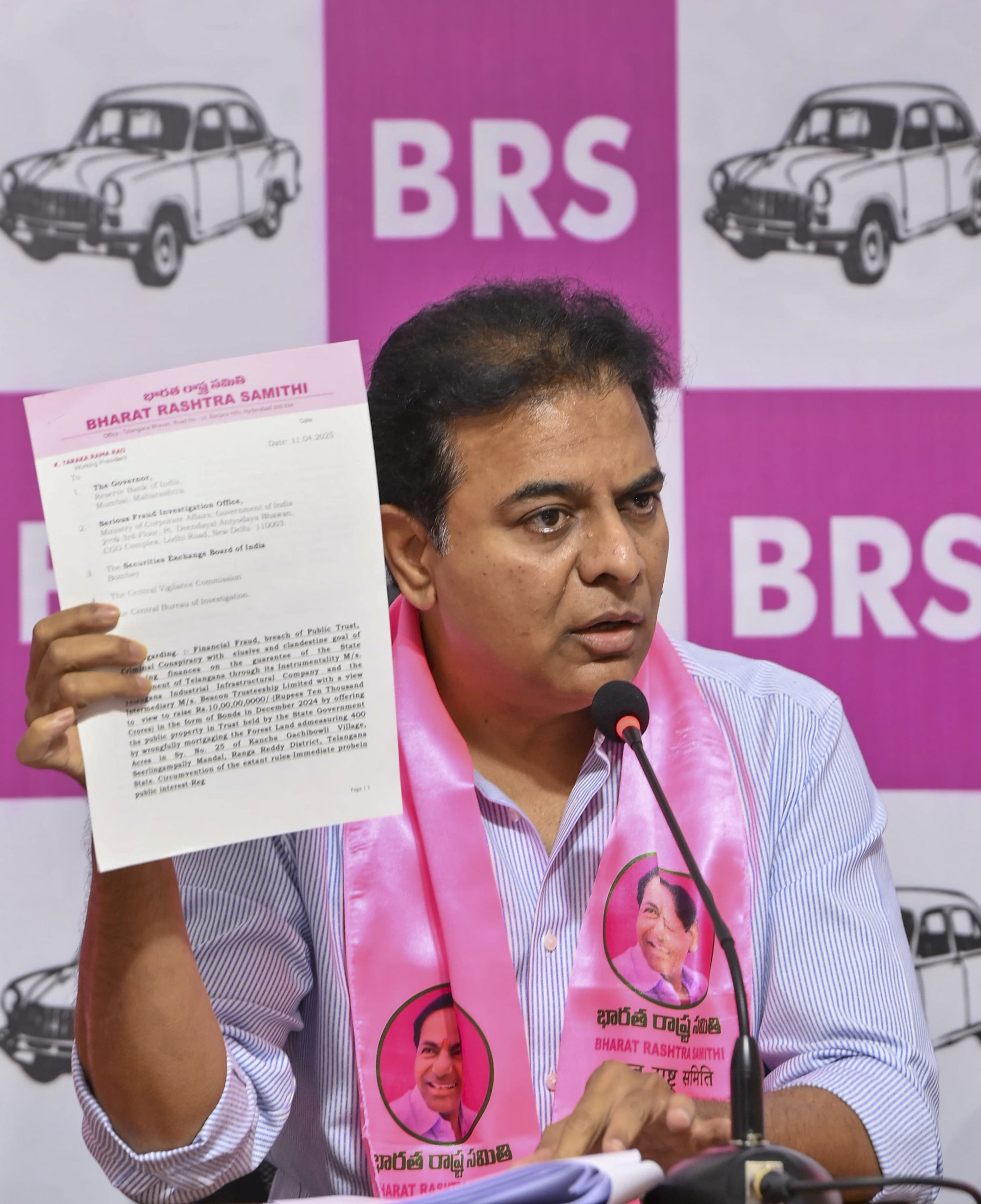 BRS leader Rama Rao demands revision of ECI appointment process