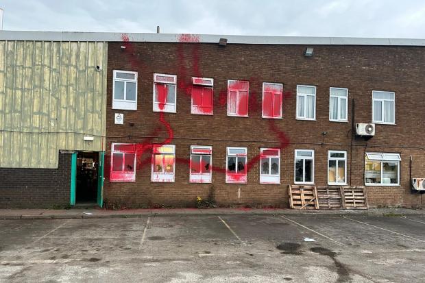 Pictures show extent of damage in County Durham factory by protest group