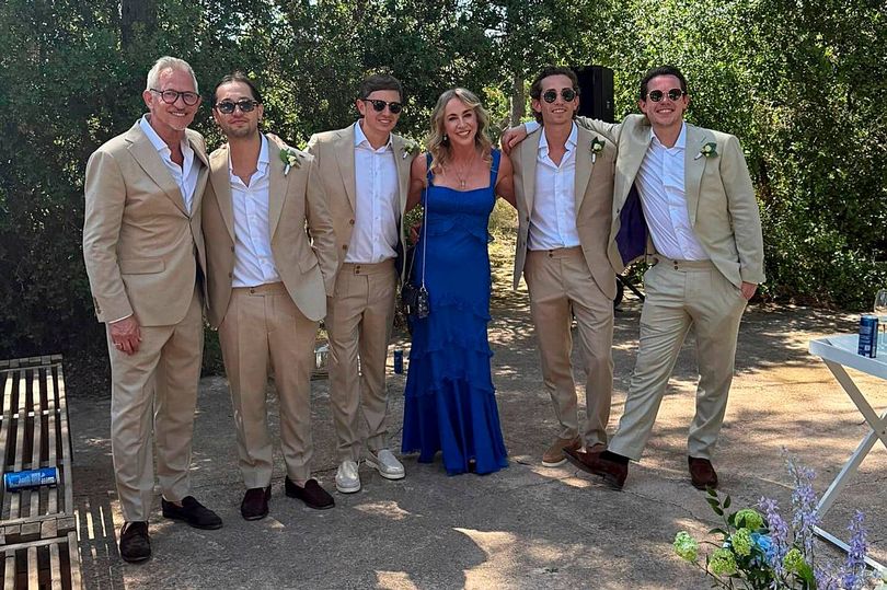 Gary Lineker reunites with first wife Michelle at son Harry's wedding