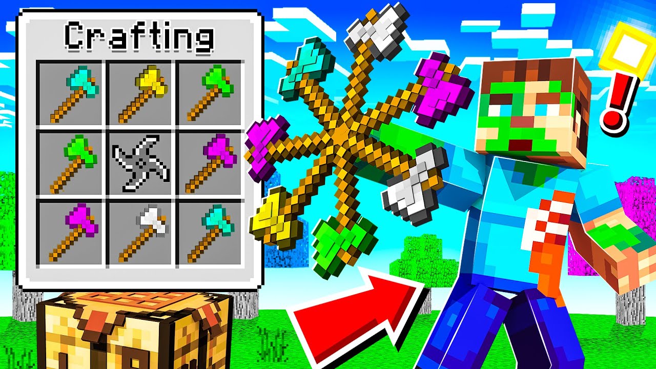 COMBINING EVERY TOOL IN MINECRAFT! (Multi Tool)
