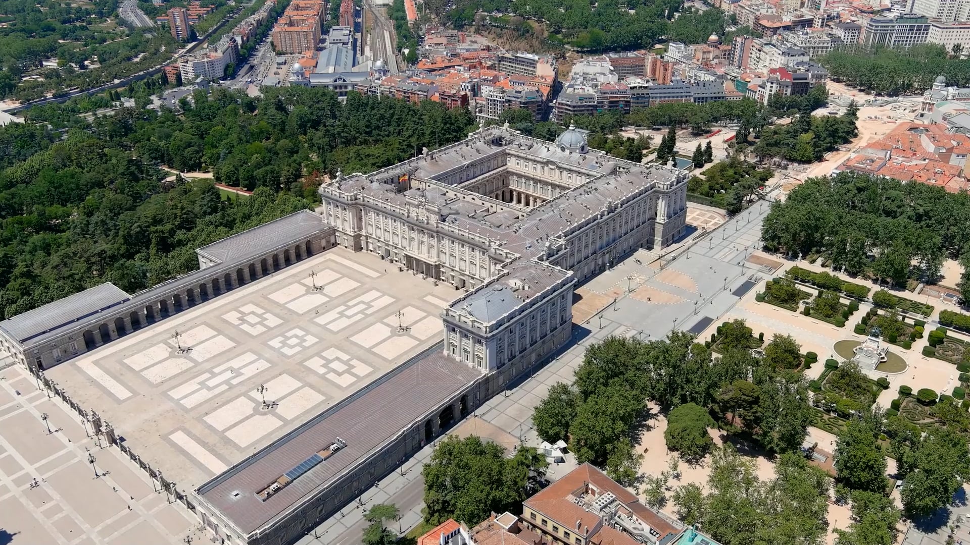 Madrid's Royal Palace: Drone Discovers Spain's Regal Legacy