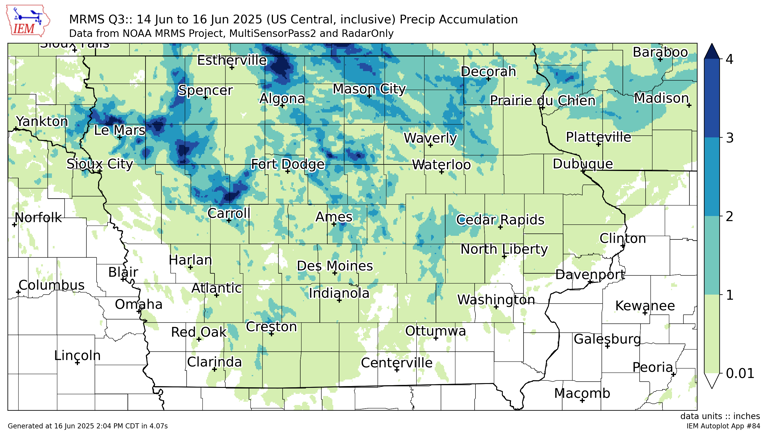 How much rain did we get? Iowa rainfall totals this weekend pass 2 ...