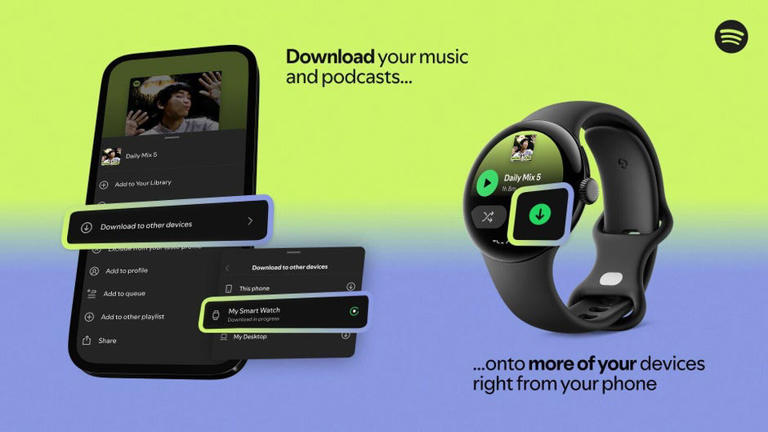 Spotify Makes Downloading Music to Wear OS Smartwatches Easier