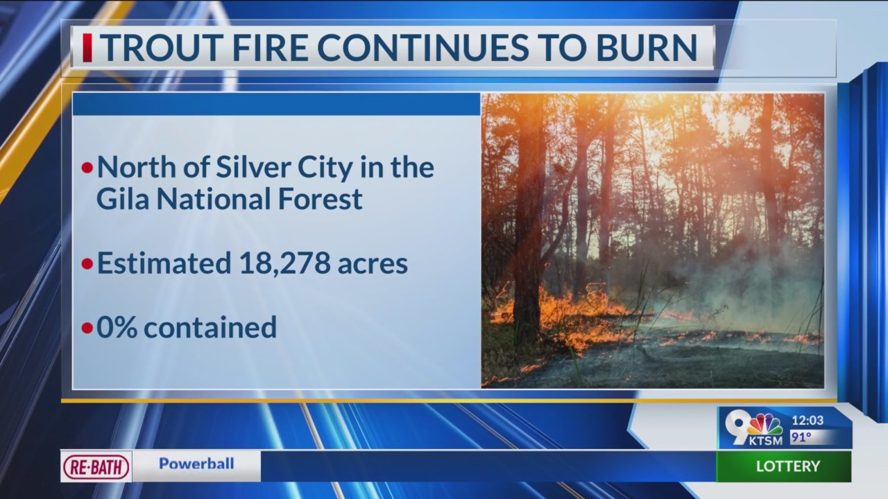 Trout Fire grows over weekend, now at 18K acres with no containment