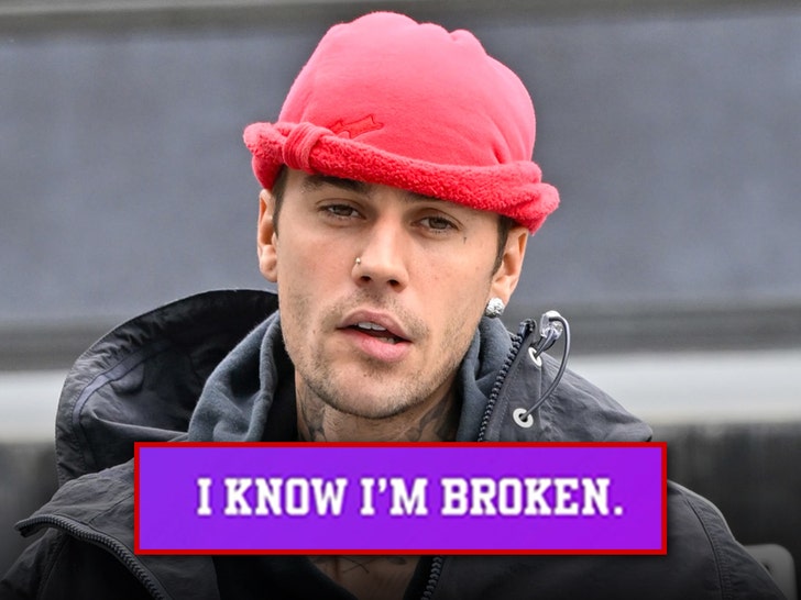 Justin Bieber Says He Knows He's Broken with Deep Anger Issues