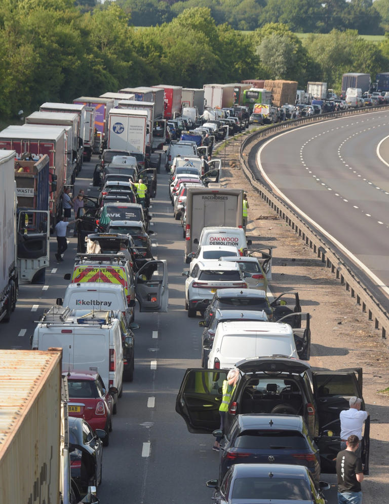 Man, 21, dies in M11 crash as lorry driver arrested
