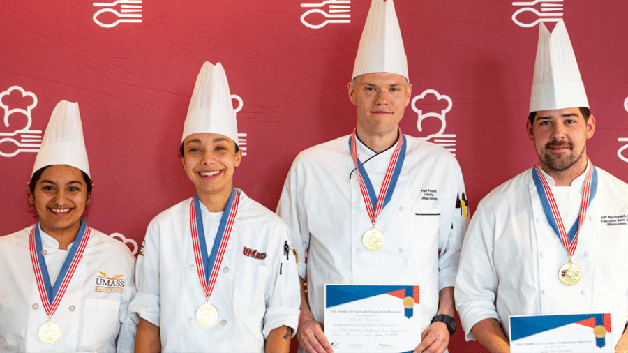 UMass Amherst chefs win national competition with this four-course meal