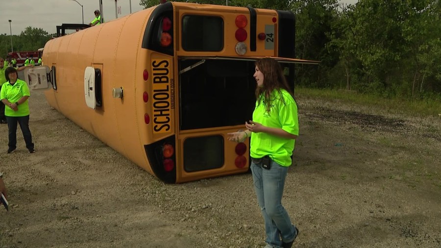 School bus drivers attend life-saving emergency training in Mansfield