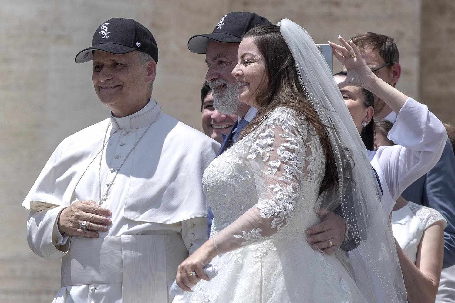 Newlywed Couple Goes Viral for Honeymoon Photo Op with Pope Leo XIV in Rome