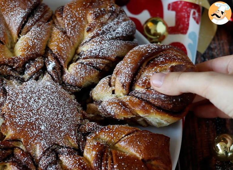 Brioche flocon à la pâte à tartiner