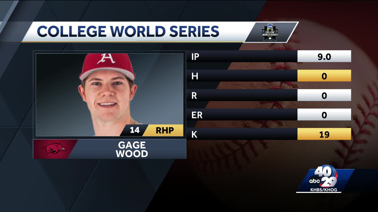 Gage Wood’s no-hitter game keeps Arkansas’ season alive