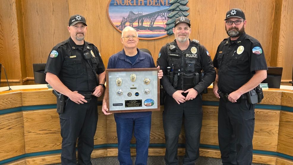 North Bend honors reserve officer for 26 years of volunteer police service