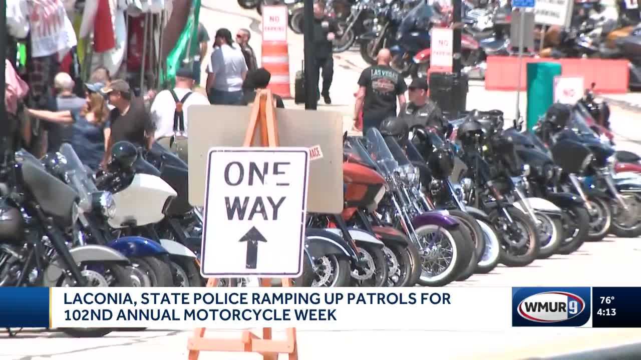 Police ramp up patrols as Laconia Motorcycle Week begins