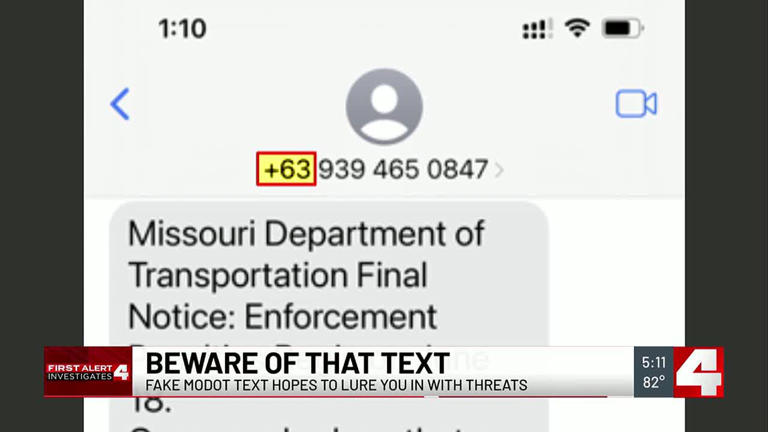 First Alert 4 Investigates: MoDOT text scam hits thousands of phones in ...