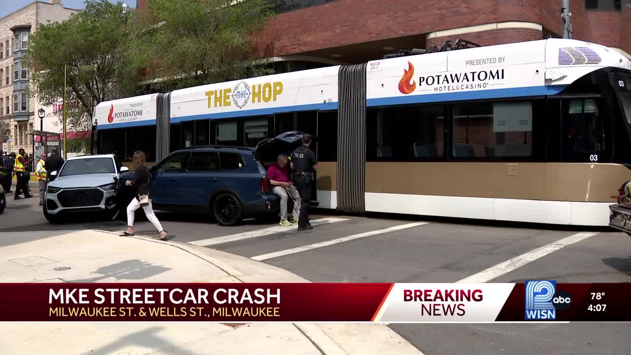 'The Hop' involved in downtown Milwaukee crash