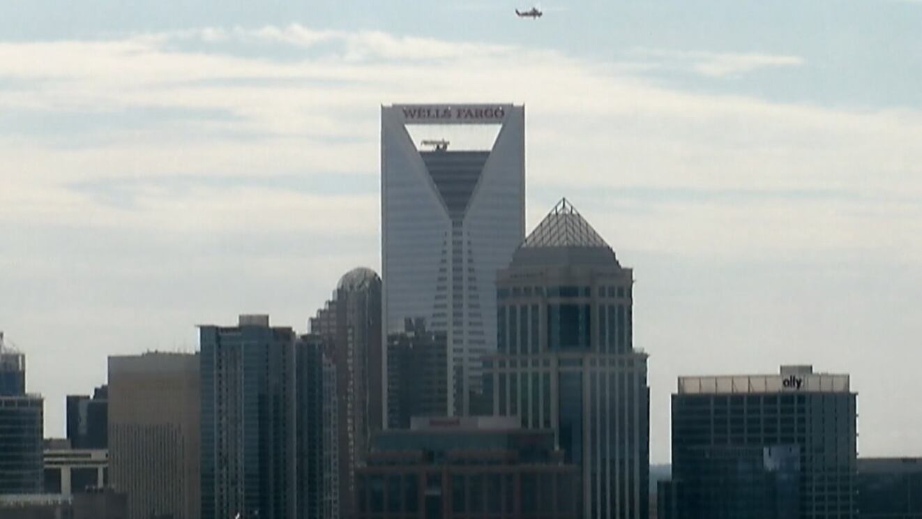 Watch: Wells Fargo adds letters to Charlotte building, changing skyline