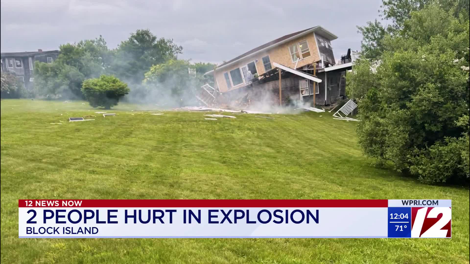 Two people are recovering after home explosion on Block Island