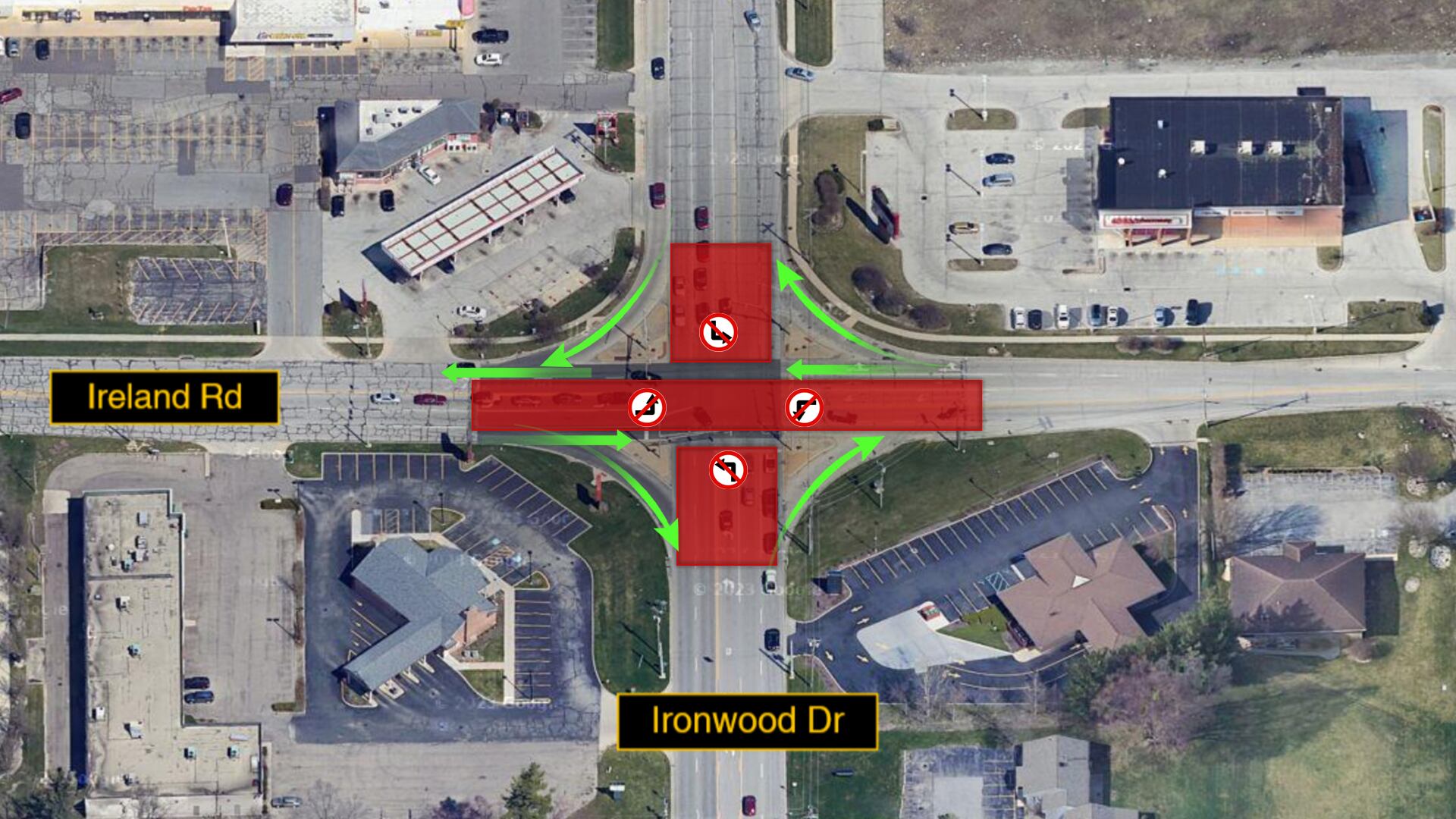 Ireland, Ironwood intersection construction project enters final phase