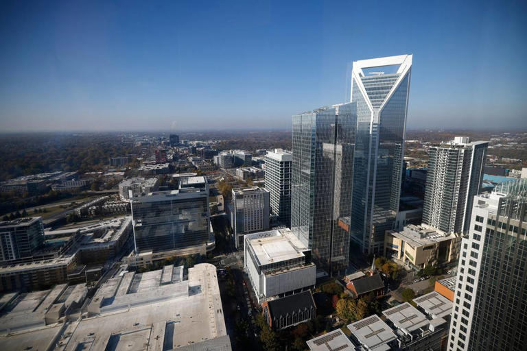 Wells Fargo secures name in Charlotte skyline with sign installation